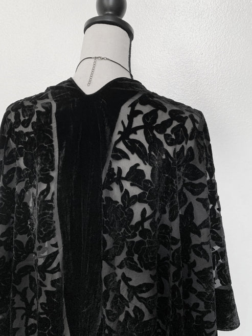 Velvet Mourning Shawl Cardigan – Witching Hour Baby