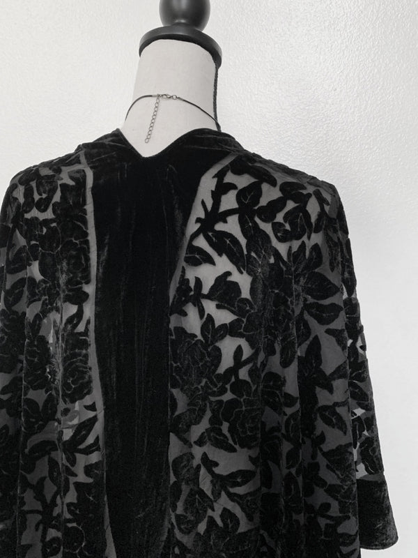 Velvet Mourning Shawl Cardigan – Witching Hour Baby