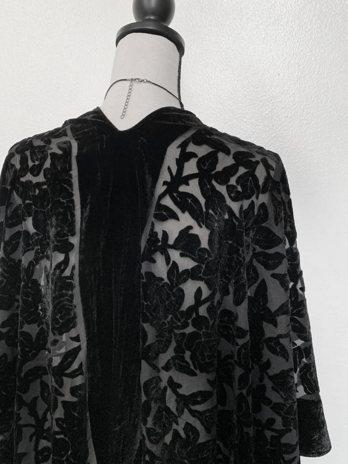 Velvet Mourning Shawl Cardigan – Witching Hour Baby