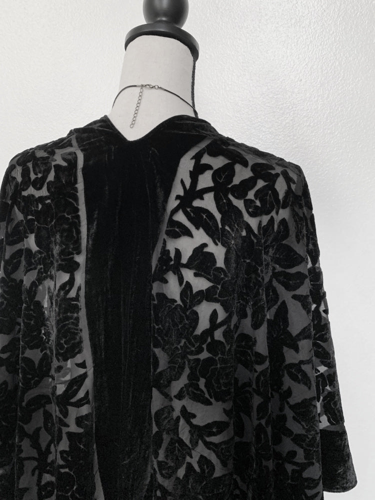 Velvet Mourning Shawl Cardigan (Adults) – Witching Hour Baby