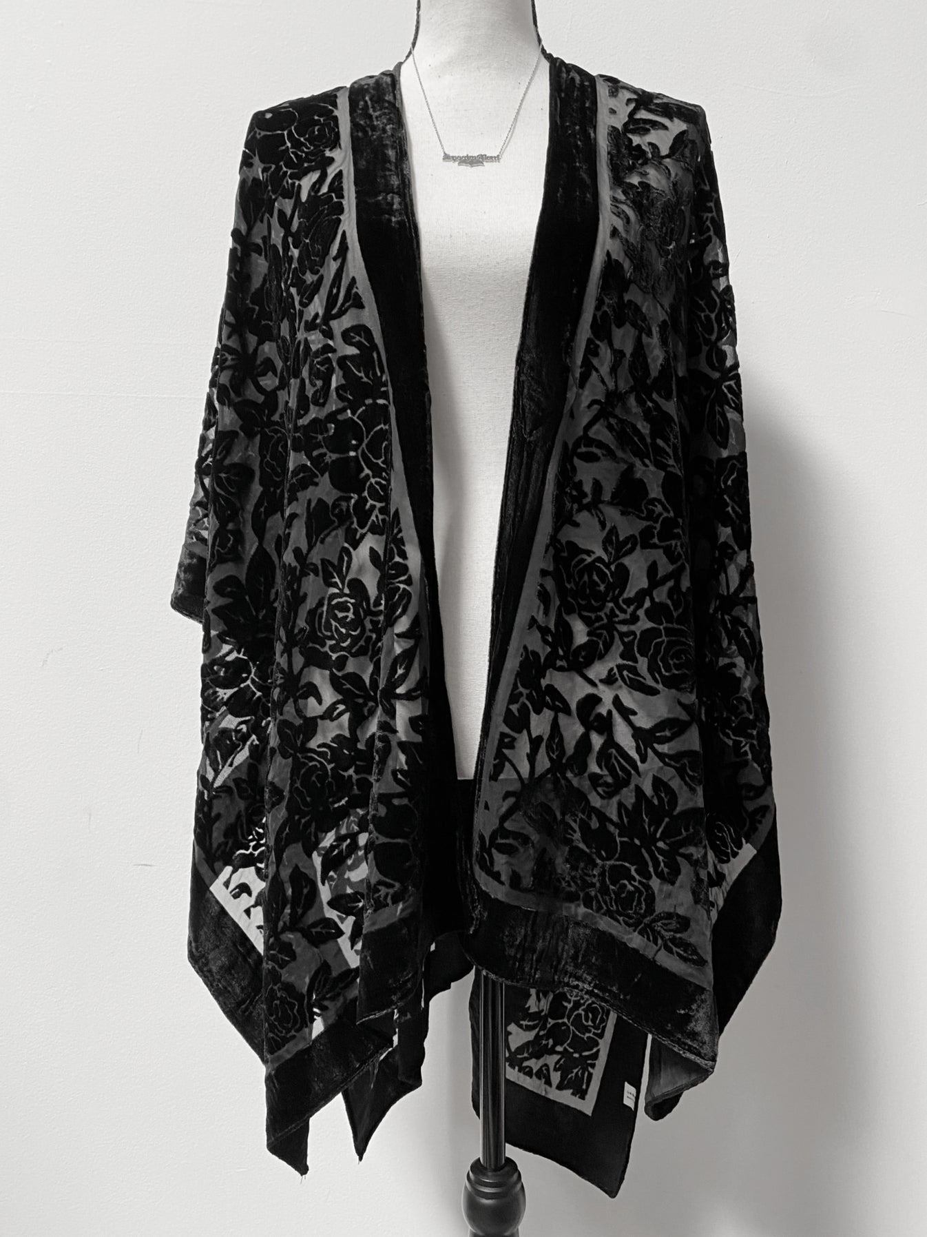 Velvet Mourning Shawl Cardigan – Witching Hour Baby