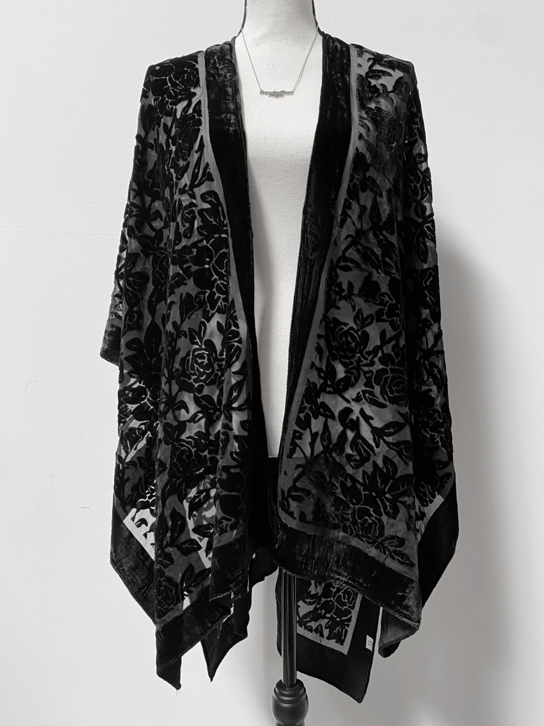 Velvet Mourning Shawl Cardigan – Witching Hour Baby